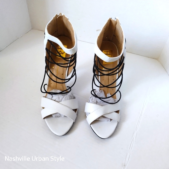 FRH | Shoes | Frh Black And White Giselle Heels | Poshmark